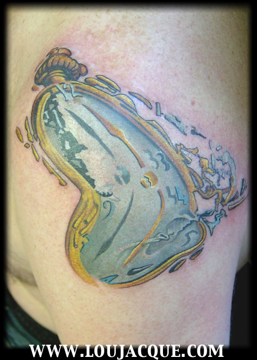 Exploding Watch Tattoo