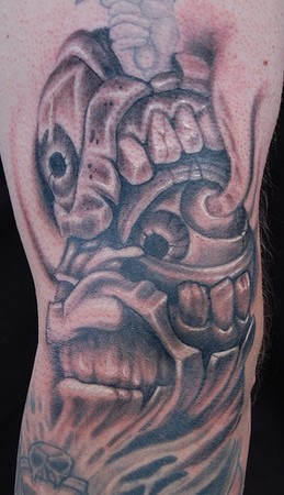 Trippy Face Tattoos