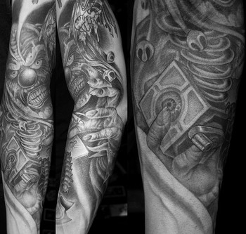 Custom Jack-in-a-box Tattoo by Marvin Silva: TattooNOW