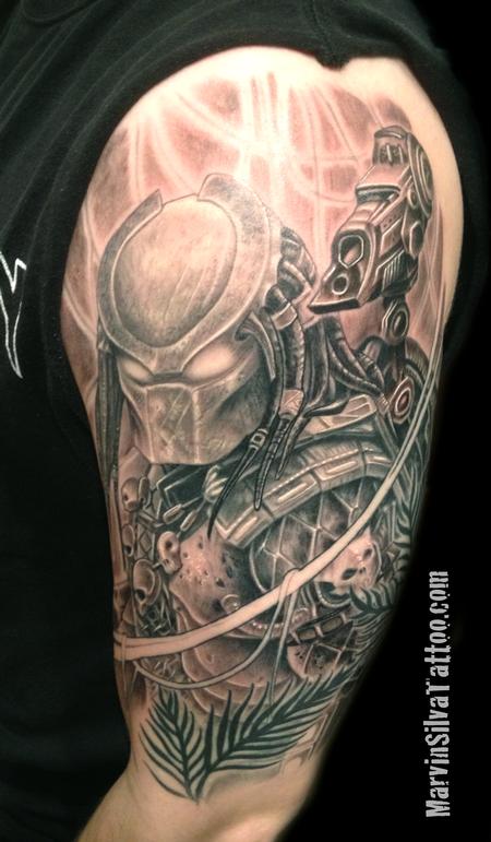 The Predator Tattoo by Marvin Silva: TattooNOW