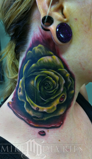 Blood Rose Tattoo by Mike DeVries: TattooNOW