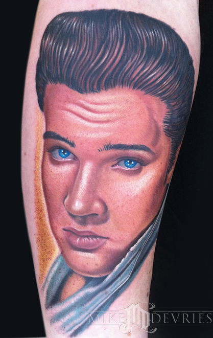 Elvis Tattoo by Mike DeVries: TattooNOW