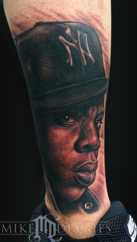 Jay-Z Portrait by Mike DeVries: TattooNOW