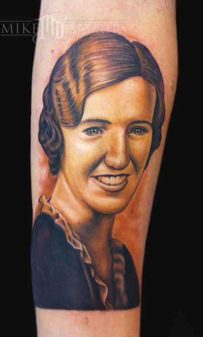 Sepia Portrait by Mike DeVries: TattooNOW
