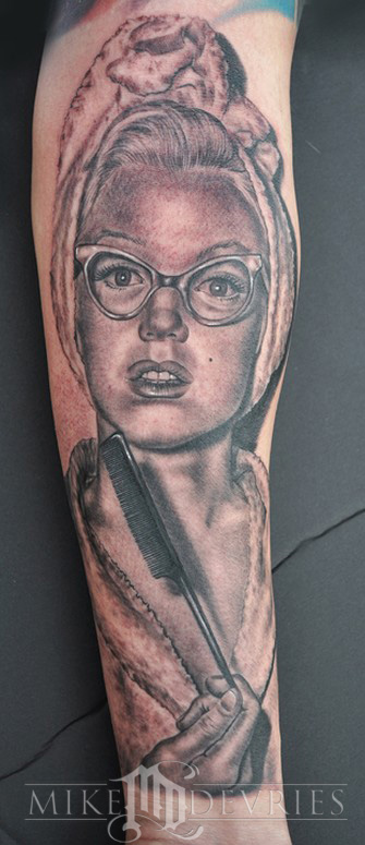Marilyn Tattoo by Mike DeVries: TattooNOW