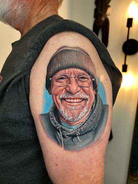 Realistic Color Portrait Tattoo by Mike DeVries: TattooNOW