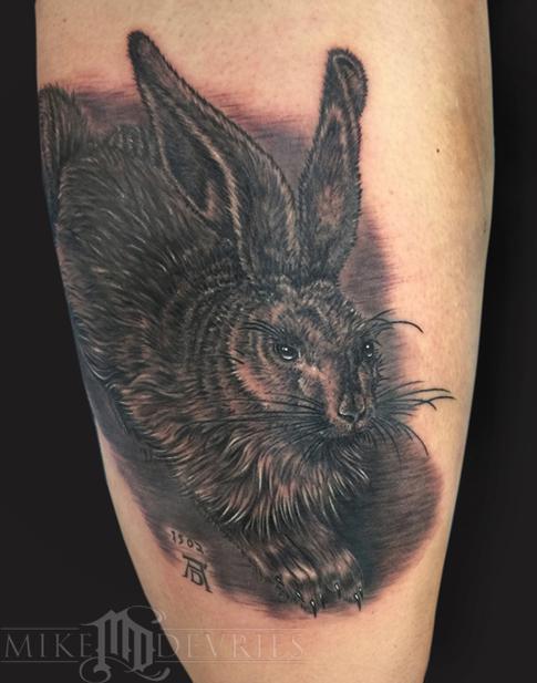 Hare Tattoo by Mike DeVries: TattooNOW