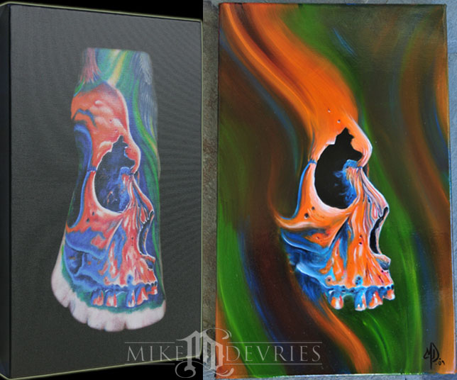 Skull Flow by Mike DeVries: TattooNOW