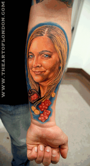Memorial Color Portrait Tattoo by London Reese: TattooNOW