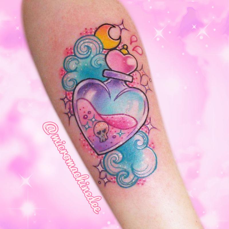 Kawaii Poison Bottle by Dee Soto: TattooNOW
