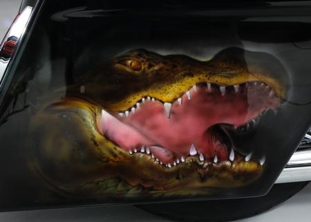 "Gator Getter" Detail by Steve Phipps: TattooNOW