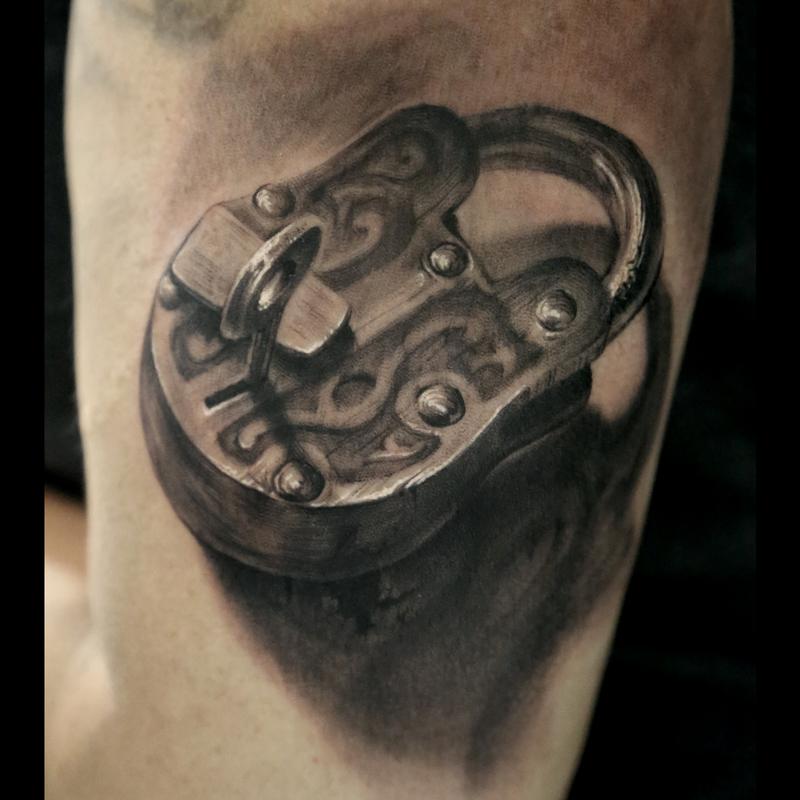 Antique Lock Tattoos