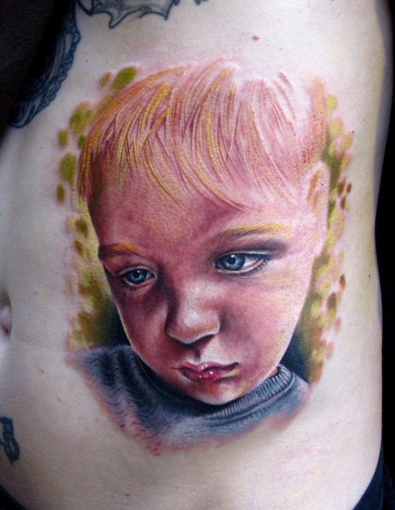 child portrait Tattoo by Stefano Alcantara: TattooNOW
