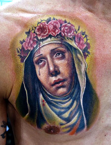 Santa Rosa de Lima by Stefano Alcantara: TattooNOW