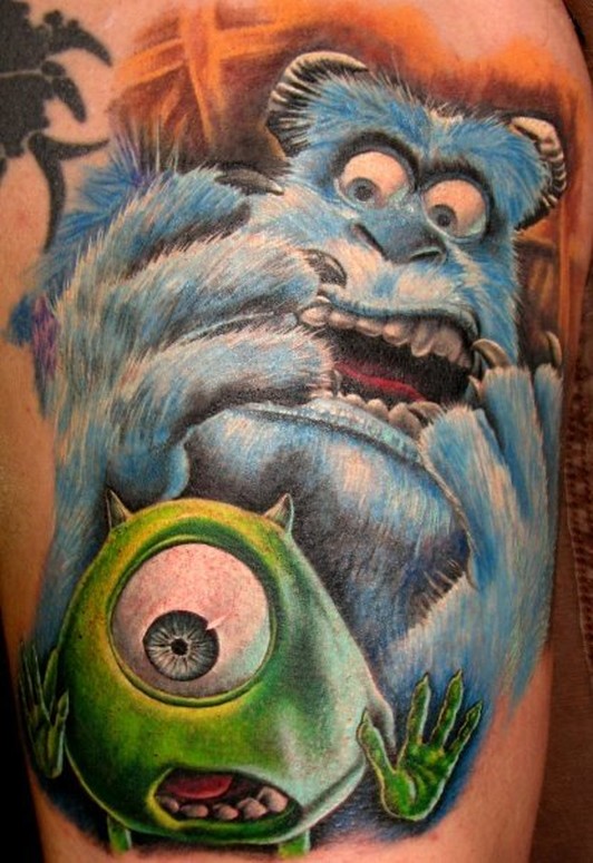 Monsters inc tattoo by Stefano Alcantara: TattooNOW