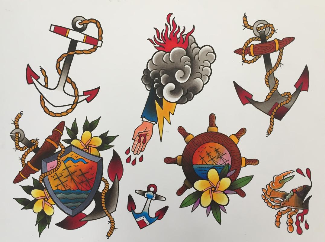 Anchor Flash by Adam Considine: TattooNOW