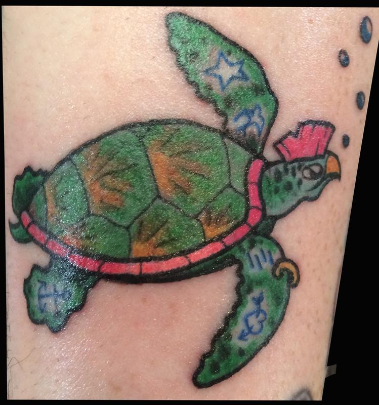 Punk Rock Turtle by Adam Considine: TattooNOW