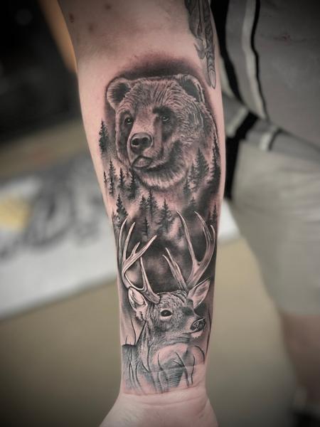 Bear and Deer by Shanoah Chapman: TattooNOW