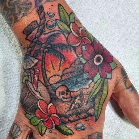 Hand tattoo by Whitney Schiller: TattooNOW